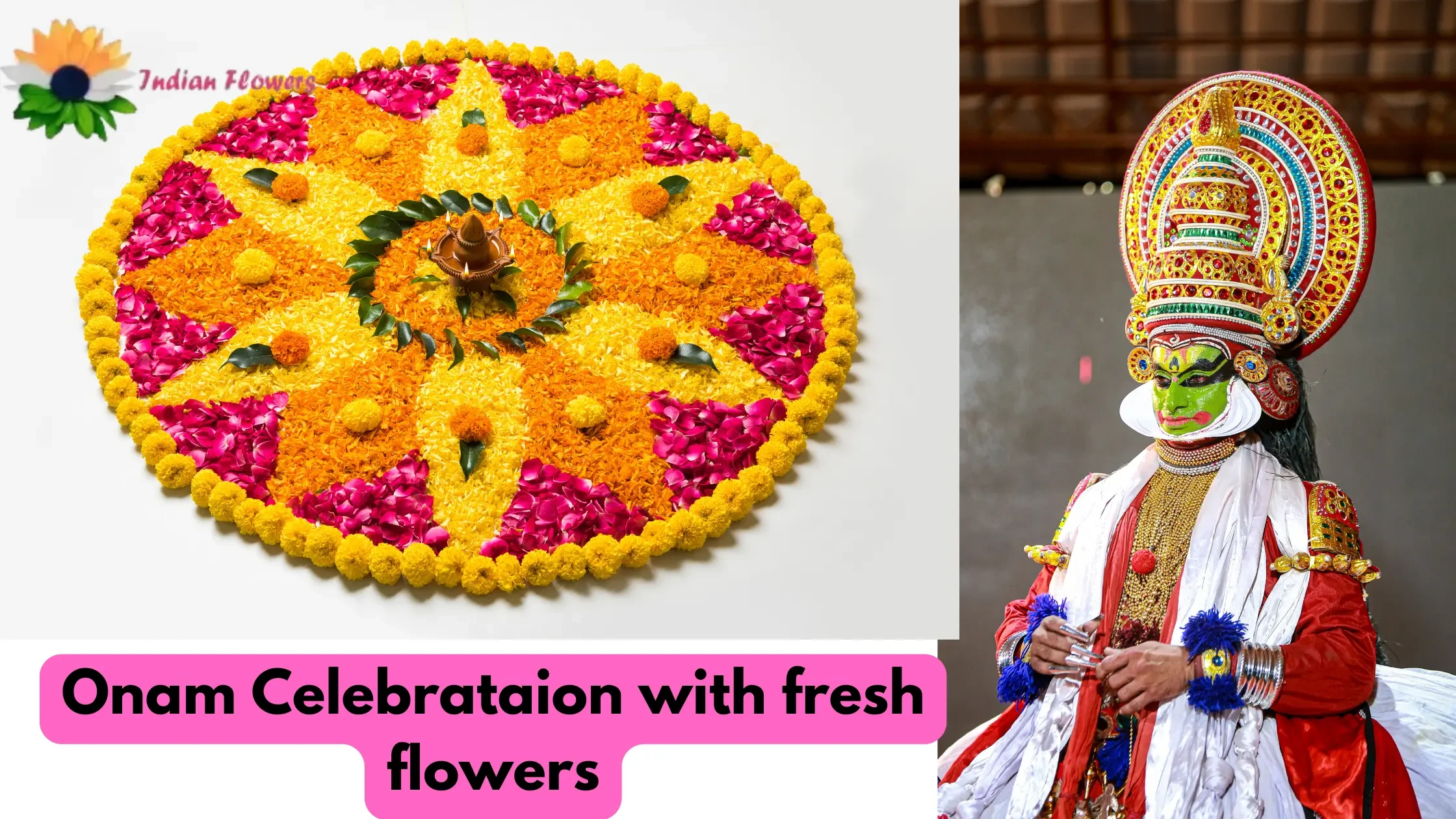 Onam with Fresh Flowers
